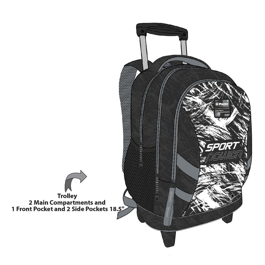 PAUSE SPORTS POWER TROLLEY BAG – Star Light Kuwait