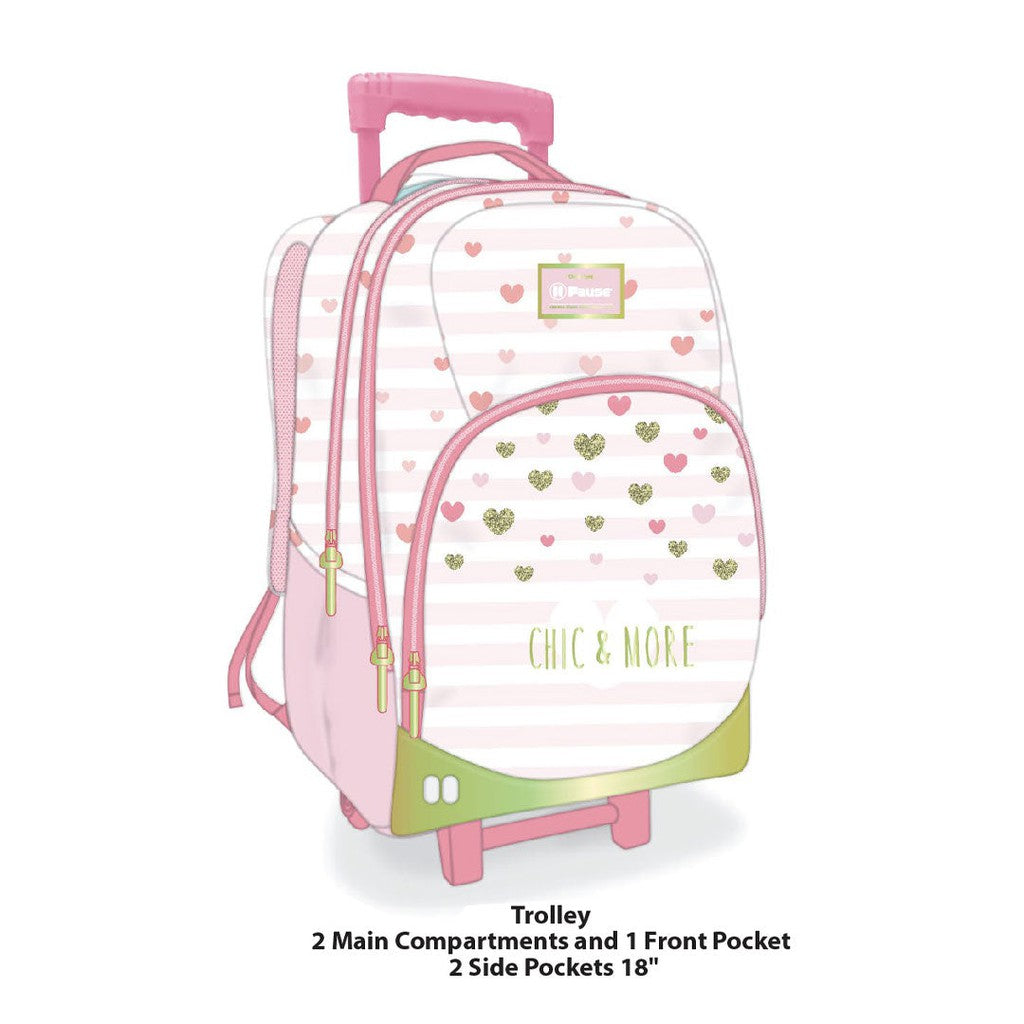 PAUSE STRIPE TROLLEY BAG – Star Light Kuwait