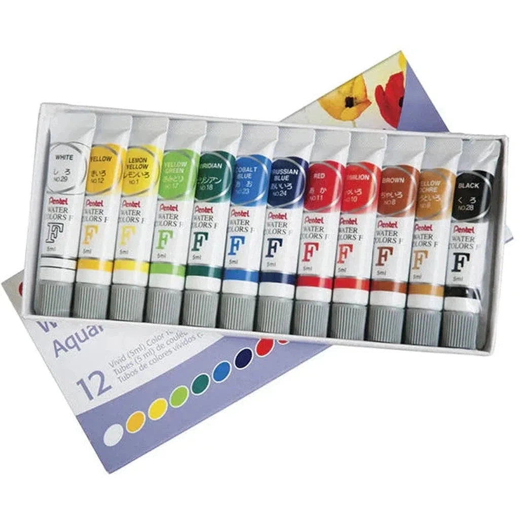 Pentel Htp Assorted Water Color Set Of 12-Drawing And Coloring-Pentel ...