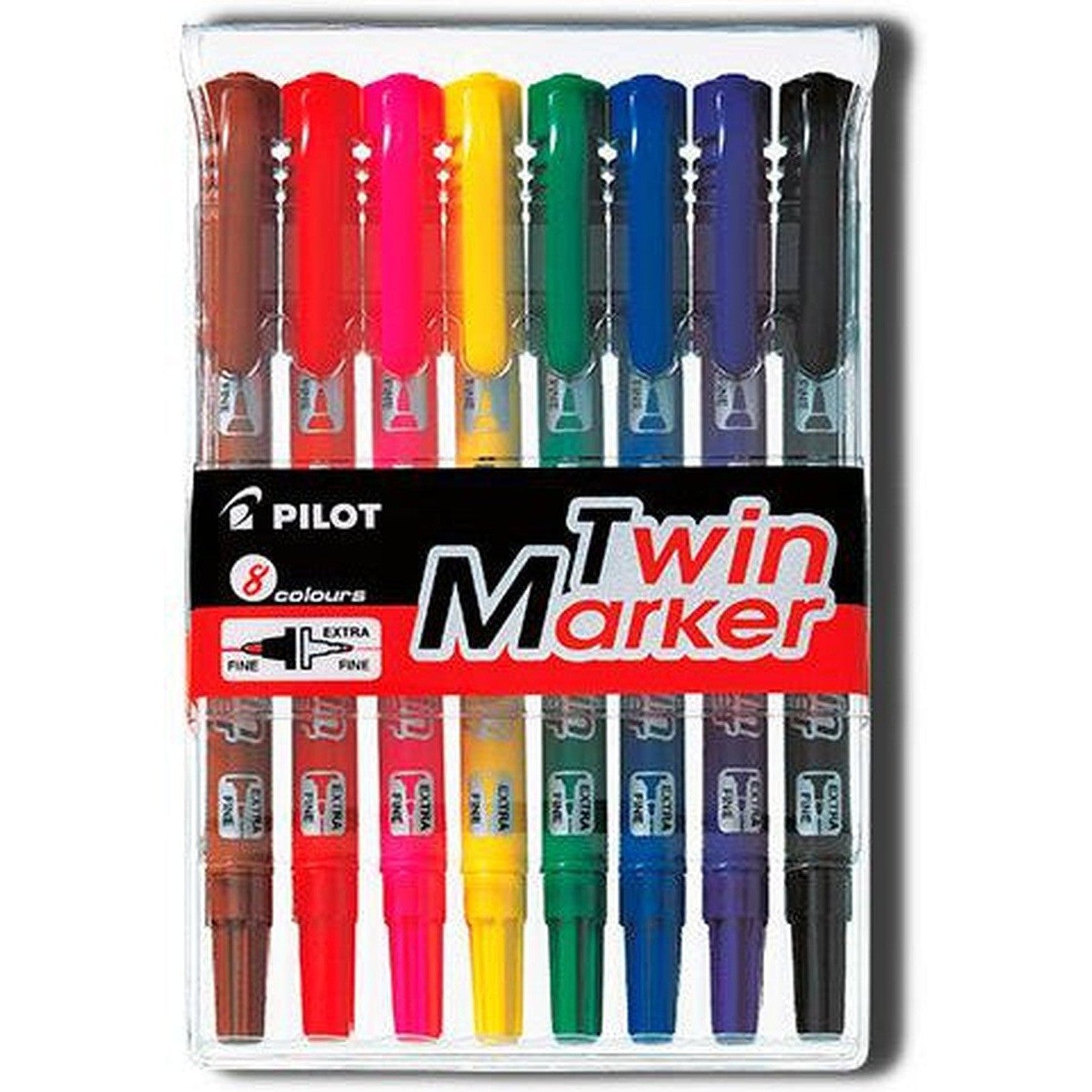 Pilot Twin Marker 8 Color Set | Star Light Kuwait