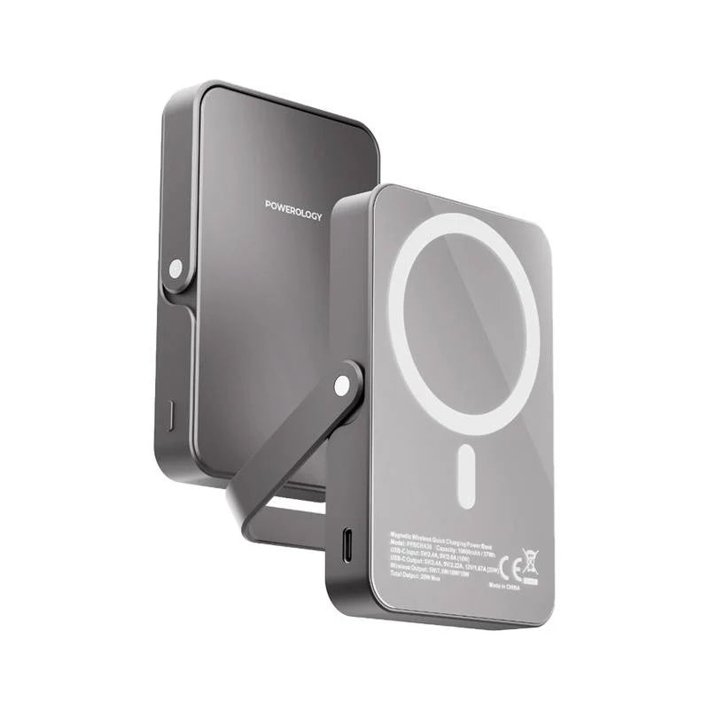 Powerology MagSafe Power Glass Surface Power Bank - 10000mAh / Type-C ...