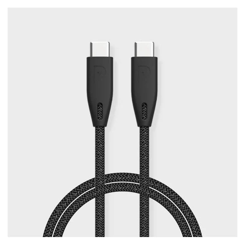 Powerology USB-C Charging Cable - USB-C To USB-C / 2 Meters / Black ...