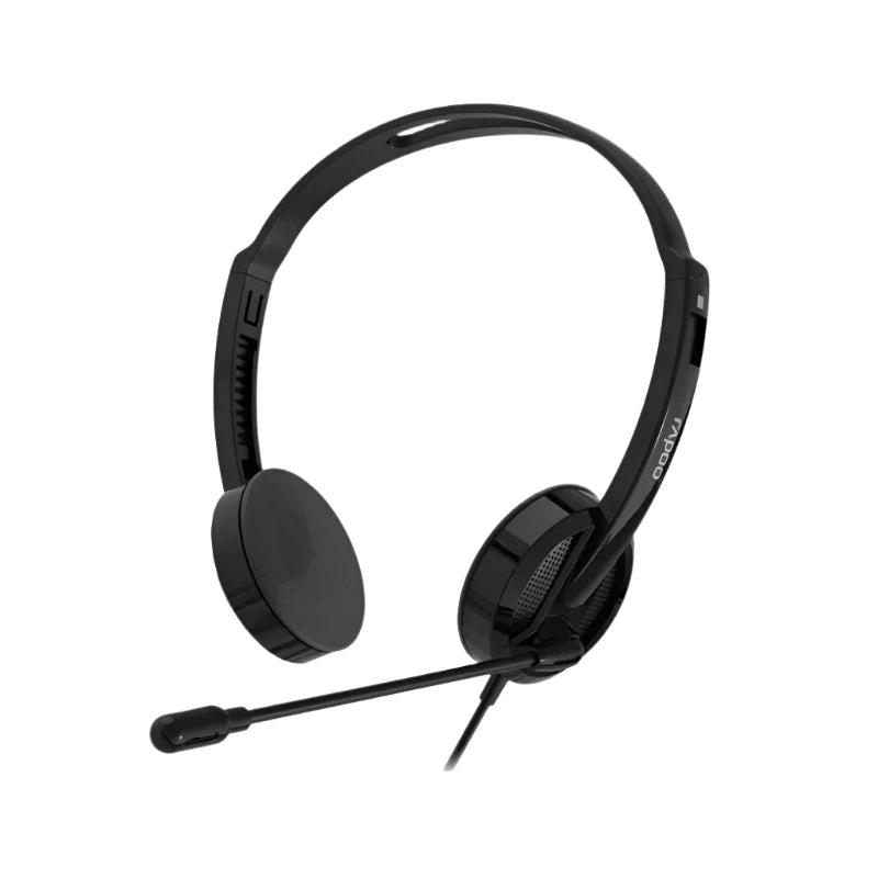 Rapoo H101 Wired Stereo Headset - 3.5mm Jack / Black – Star Light Kuwait