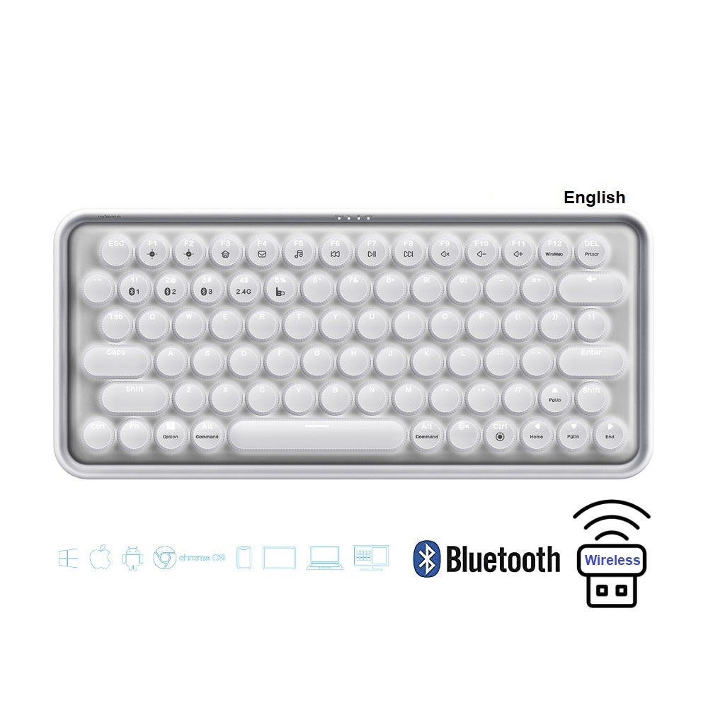 Rapoo Ralemo Pre 5 Keyboard – White Bluetooth Wireless Compact Multi-m ...