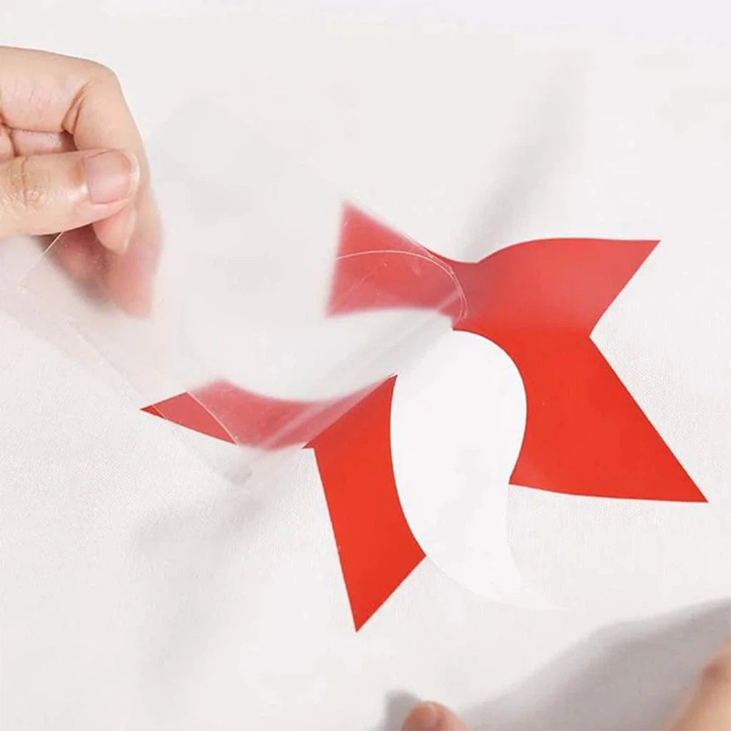 Red PVC Heat Transfer Vinyl Sticker Roll – 50cm x 1m – Star Light Kuwait