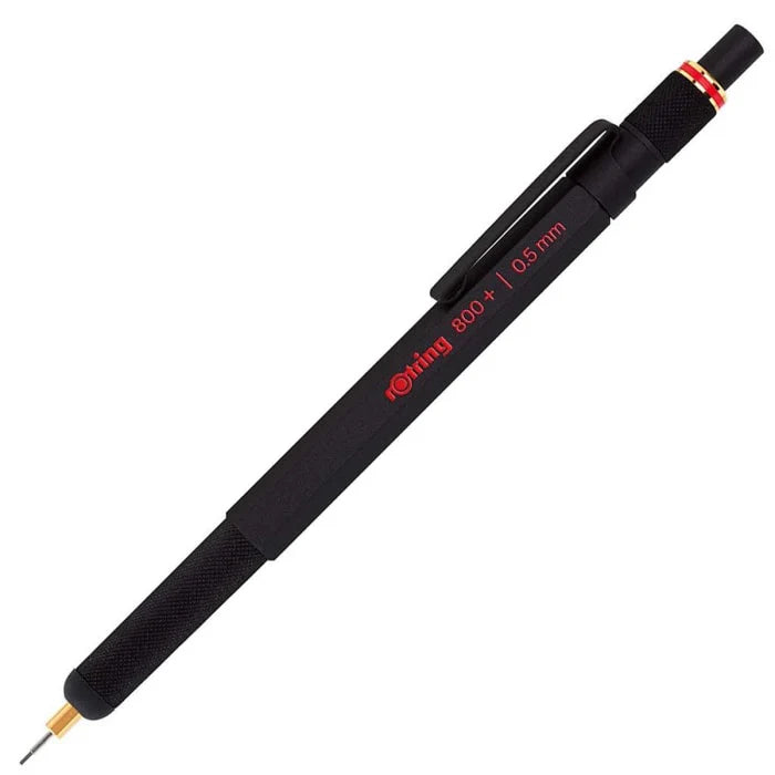 Rotring Mechanical Pencil (800+0.5Mm) Full Black Mechanical Pencil & S ...