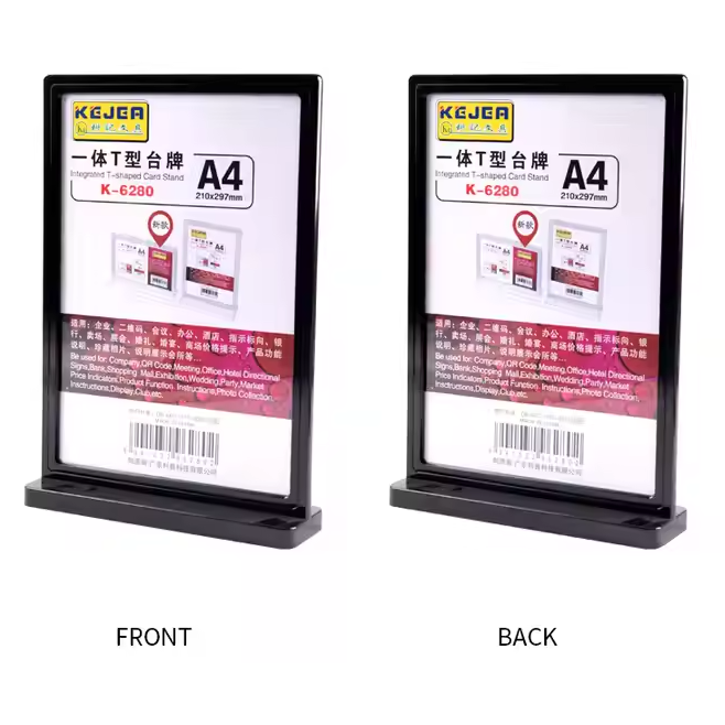 Kejea Integrated T-Shaped Card Stand K-6280 A4 297x210mm - Vertical – Star Light Kuwait