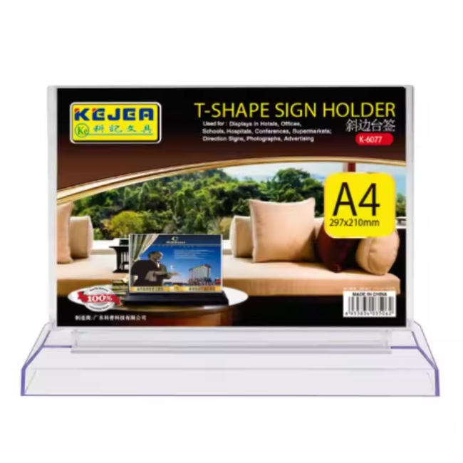 Kejea T-Shape Card Stand Horizontal K-6077 H-A4 – Star Light Kuwait