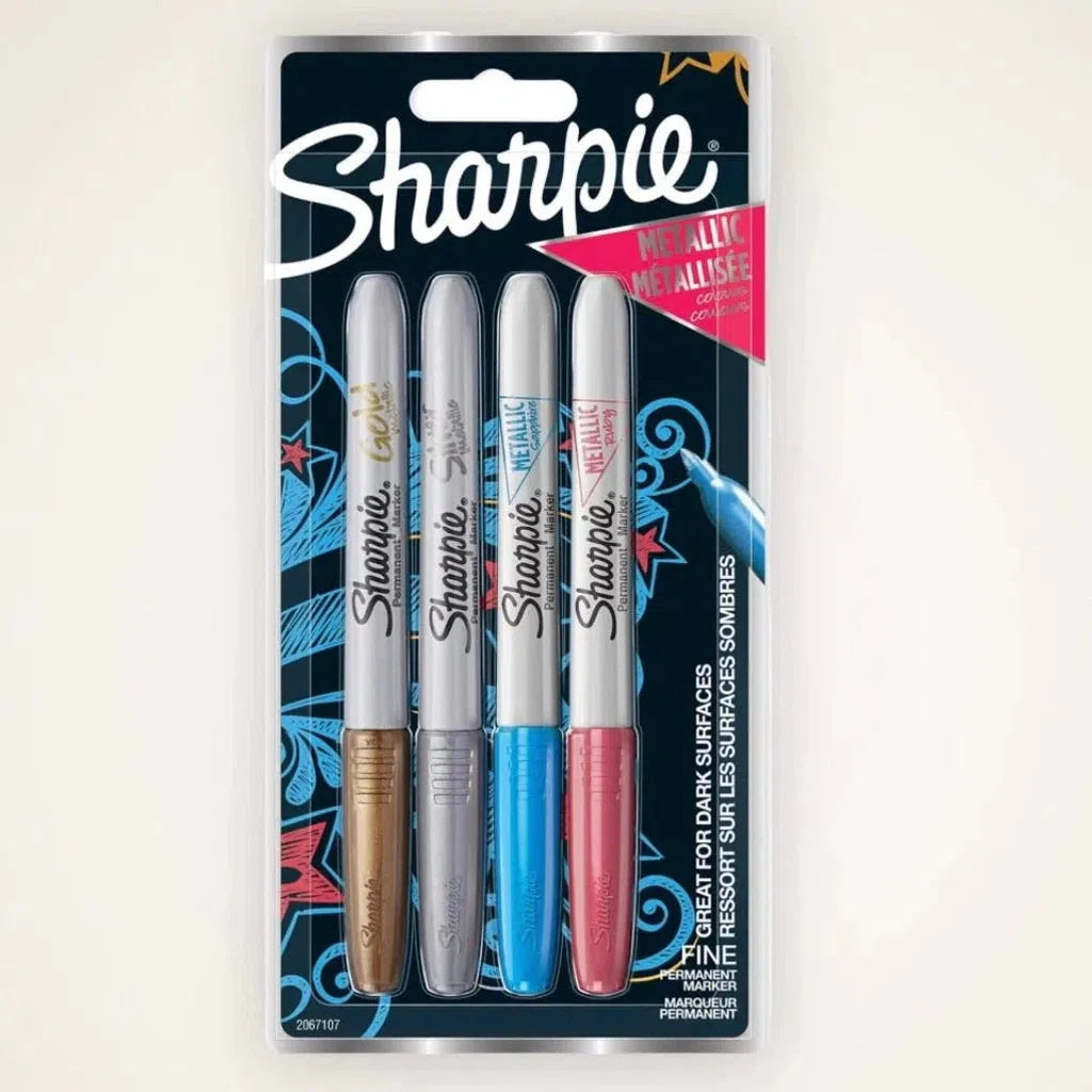 Sharpie Markers Metallic Set 4 Colors – Star Light Kuwait