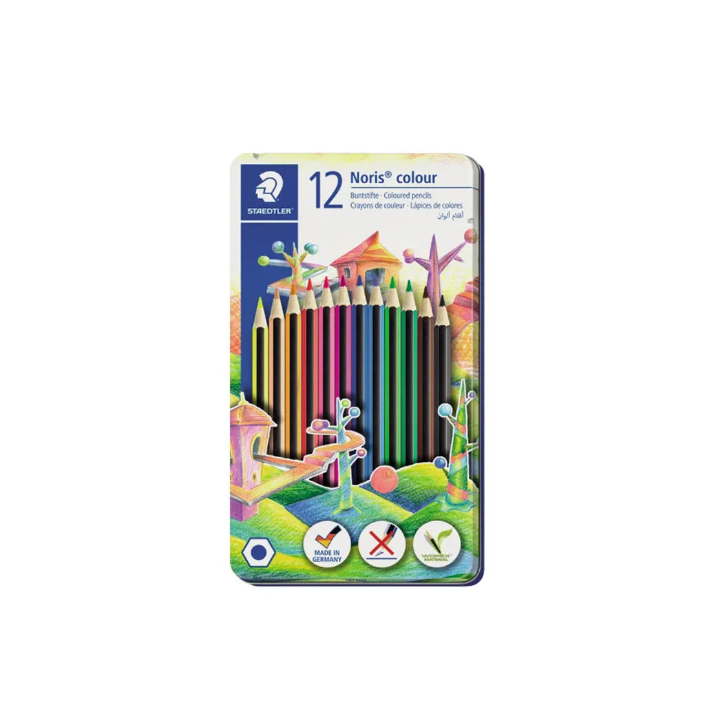 Staedtler Colored Pencils -12 Color Metal Box – Star Light Kuwait