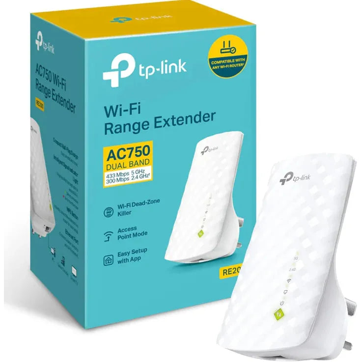 TP-Link RE305 AC1200 Wi-Fi Range Extender-1200Mbps-2.40GHz,5.0GHz/1xRJ ...