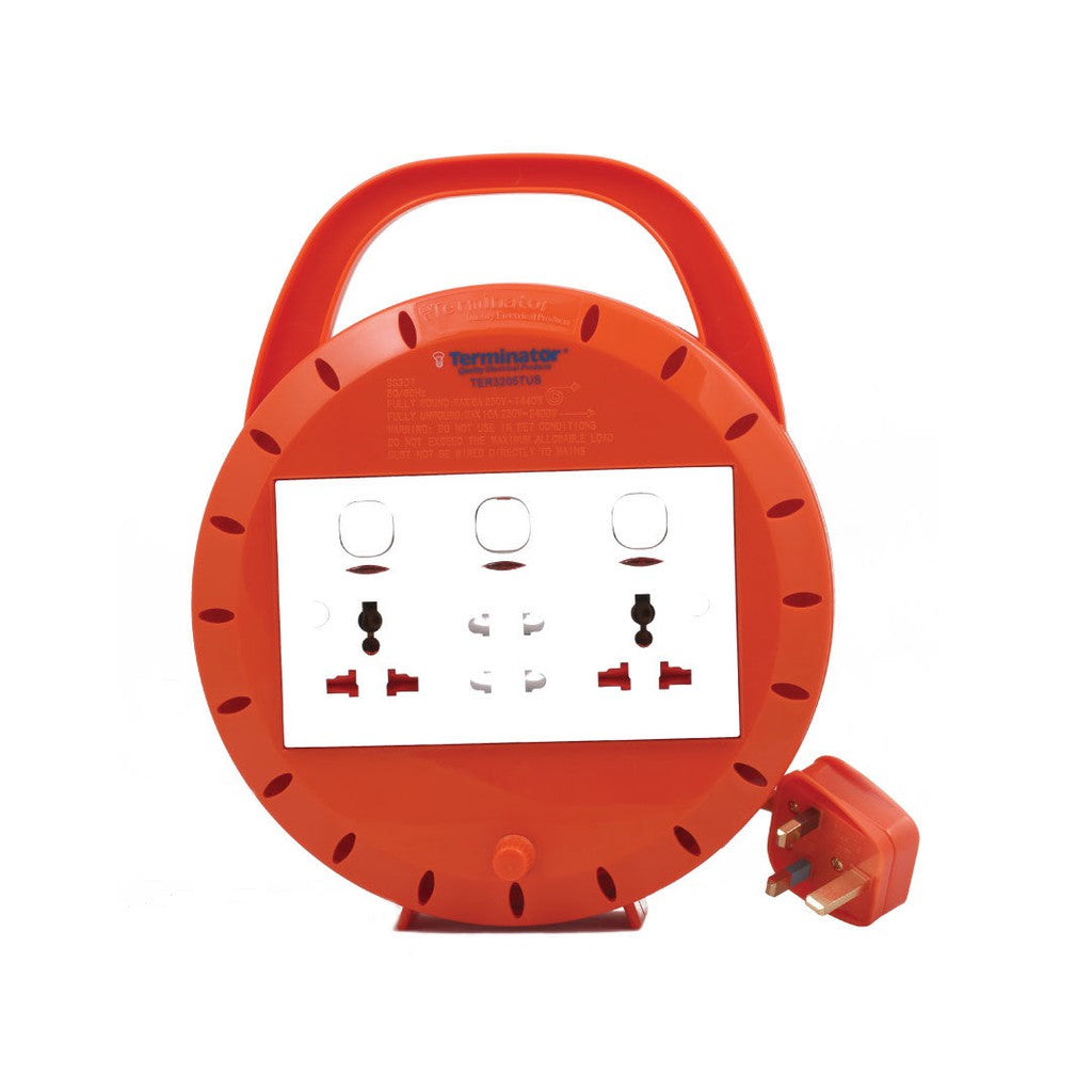 Terminator 4 Way Extension Reel 5m Cable – Star Light Kuwait