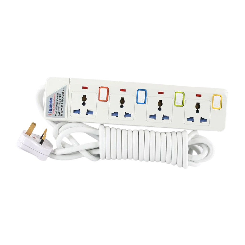 Terminator 4 Way Power Socket – Star Light Kuwait