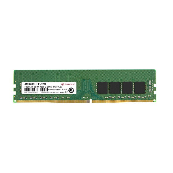 Transcend DDR4 DRAM Module JetRam U-DIMM 3200 Mbps 2Gx8 32GB – Star Light Kuwait