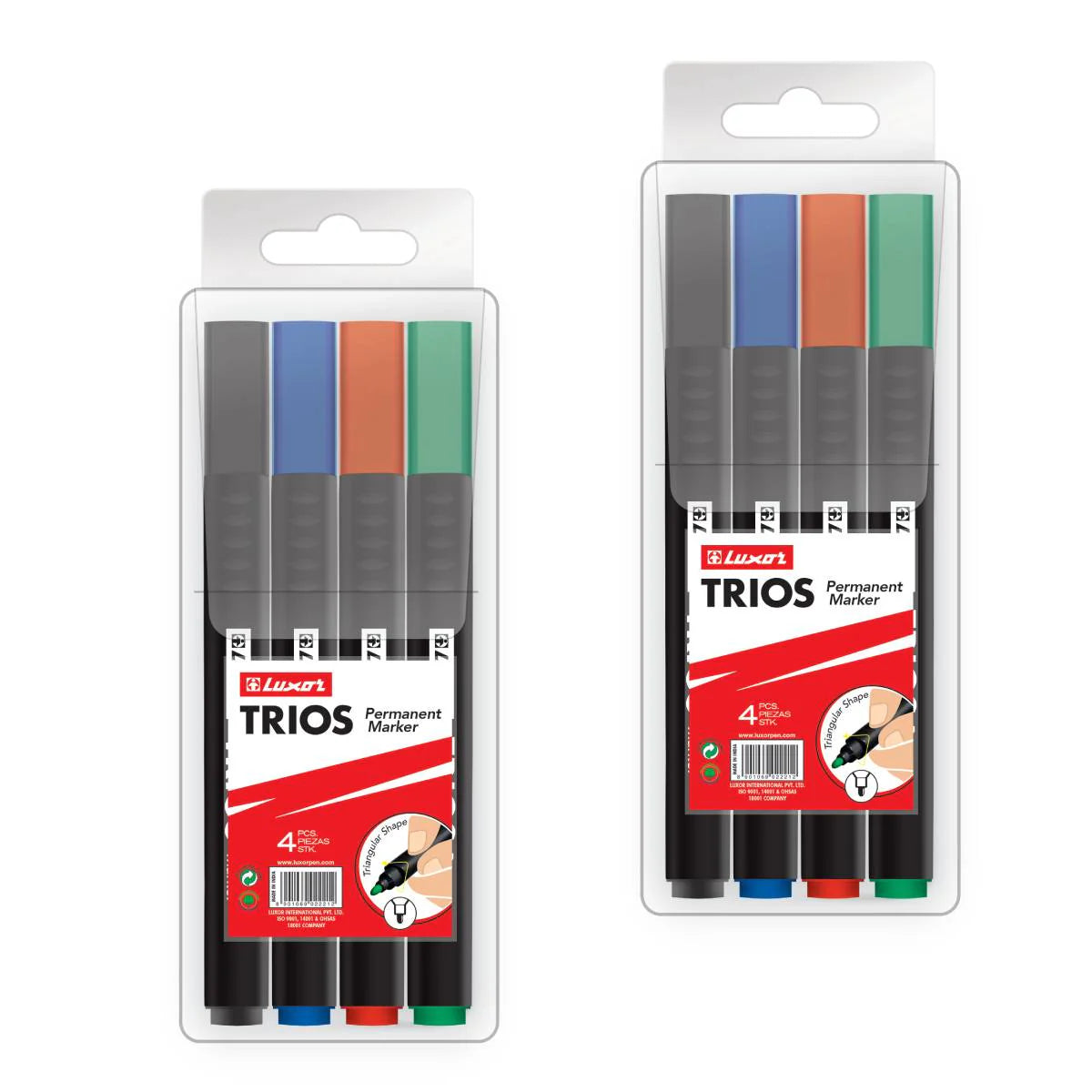 Luxor- Permanent Marker - 4 Assorted Colors - Set Of 2 Packets – Star ...