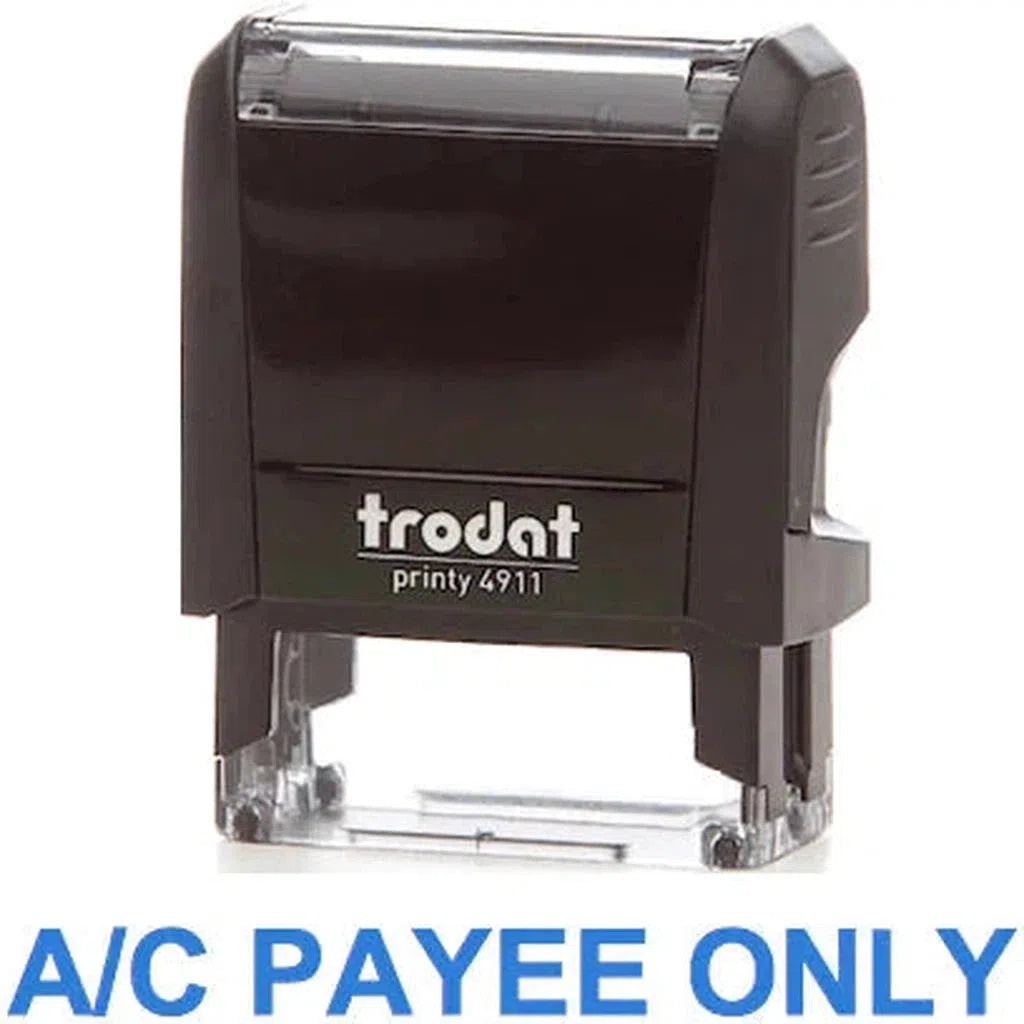 Trodat Printy 4911 Stamp "A-C Payee Only" - Blue – Star Light Kuwait