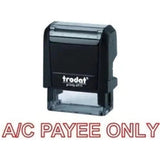 Trodat Printy 4911 Stamp "A-C Payee Only" - Red – Star Light Kuwait