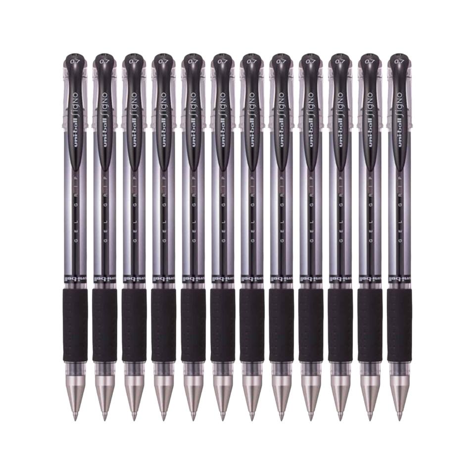 Uni-Ball Signo DX Fine Black Pen 0.7 mm (UM-151.( 07). Z.Black) Pack o ...