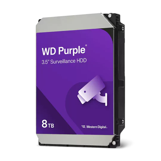 WD Purple 8TB Surveillance Hard Disk Drive - 7200 RPM Class SATA 6Gb/s ...