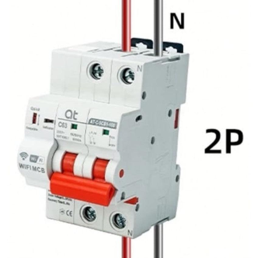 WIFI Metering Circuit Breaker Switch Leakage Protection Power Energy 2 ...