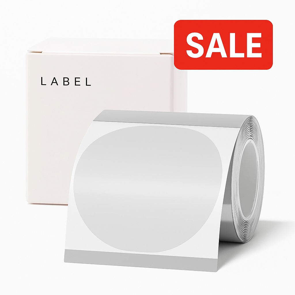 NIIMBOT B21, B1, B3S Clear Transparent labels 50x50mm-150pcs Round ...