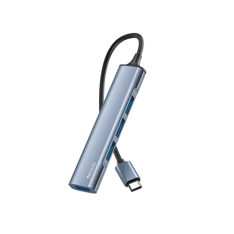 Yesido HB17 4 in 1 Multifunctional Docking Station HUB Adapter - Gray – Star Light Kuwait